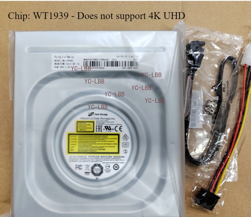 For LG WH16NS40 16X Blu-ray/DVD/CD SATA Internal Rewriter Drive BDXL M ...