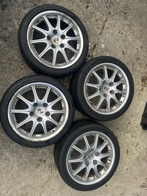 Set of 4 Porsche Boxster 986 BBS Alloys - 18" Split Rims - 2 rear - 2 ...