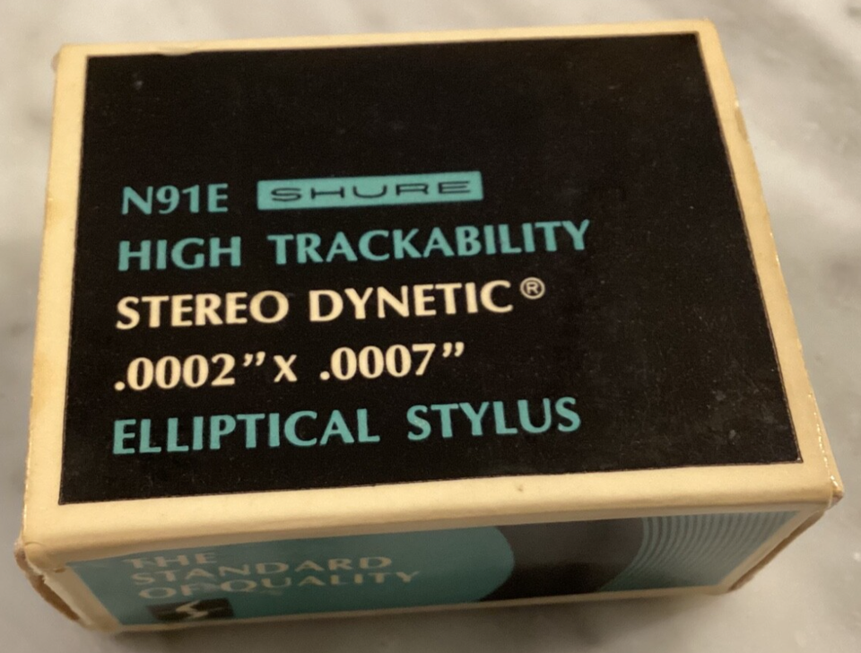 SHURE M91ED CARTRIDGE AND NEW GENUINE SHURE N91E HI-TRACK STYLUS IN ...