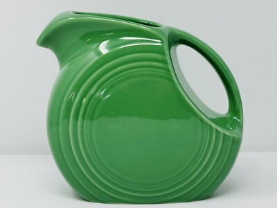 Fiestaware Meadow Juice Pitcher Fiesta Green Retired 28 oz Small Disc ...