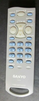ORIGINAL SANYO TV Remote FXTB FXTA FXTD FXTK REPLACEMENT REMOTE ...