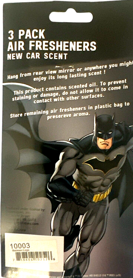 Batman Logo - DC Comics Air Fresheners 3 Pack Soontiques (BRAND NEW ...