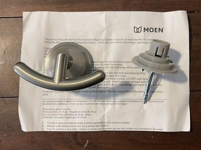 YB5803BN Bathroom Double Robe Hook Hanger in Brushed Nickel, New ...