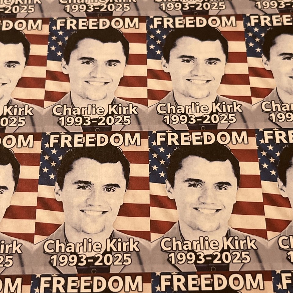 Charlie Kirk Freedom Stamp Sheet RIP | eBay