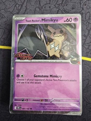 Pokemon TCG Team Rocket’s Mimikyu Destined Rivals Build And Battle Deck ...
