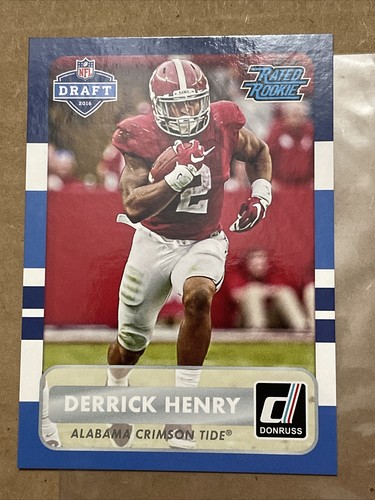 2016 PANINI DONRUSS DERRICK HENRY DRAFT RATED ROOKIE Card #10 | eBay