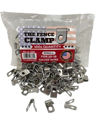 Thick US-Made Wire Clips 5052 H32 Aluminum mount welded wire to vinyl ...