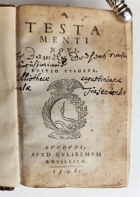 1548 BIBLE IN LATIN ILLUSTRATED antique 16th CENTURY NEW TESTAMENT rare ...