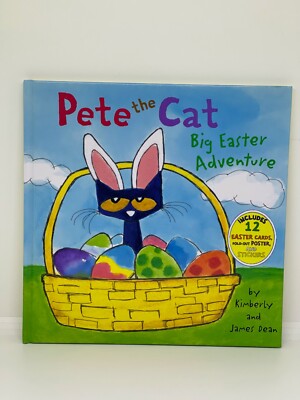 Pete the Cat: Big Easter Adventure- Hardcover with Easter Cards, Poster ...