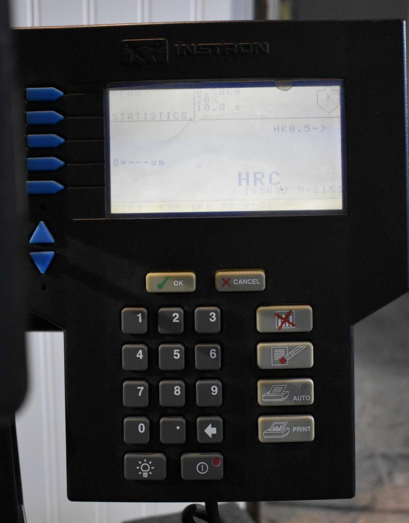 Wilson Rockwell Instron Tukon 2100 Hardness Tester w/ Stage, Indenter ...