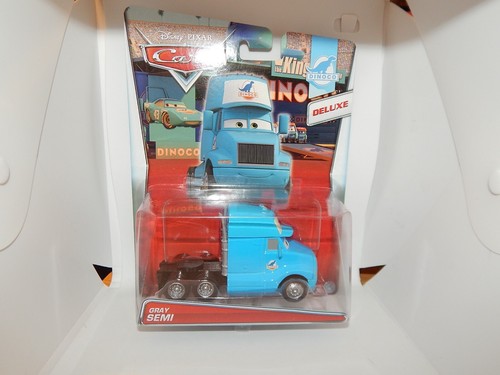 mattel disney pixar cars dinoco deluxe the kings ride gray semi | eBay