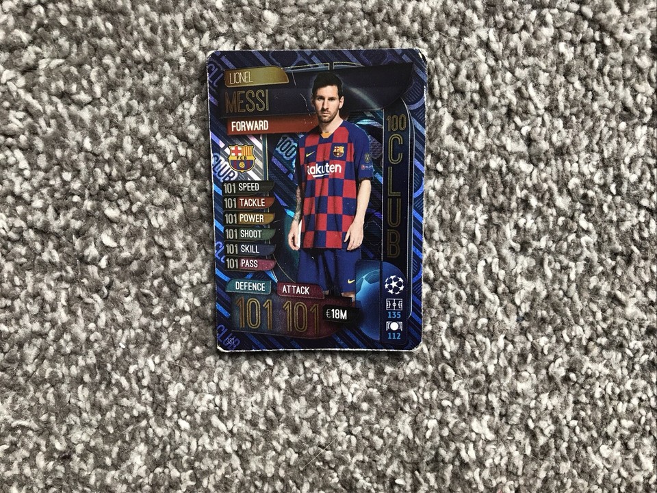 5 101 Match Attack Football Cards Ronaldo Messi Mbappe Lewandoski ...