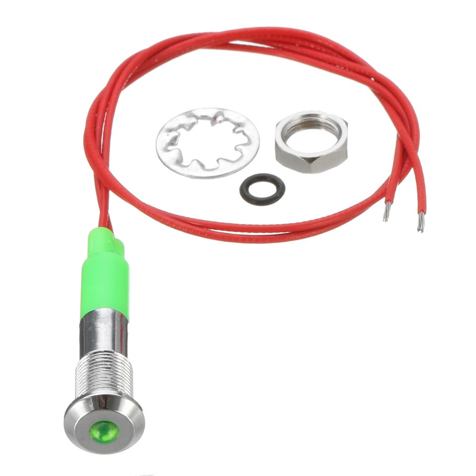 12V 5 colors Led Panel Indicator Lights Lamp Pilot Dash For Car Truck ...