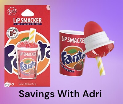 Lip Smackers Strawberry Fanta Flavored Lip Balm Coke Cup Strawberry ...