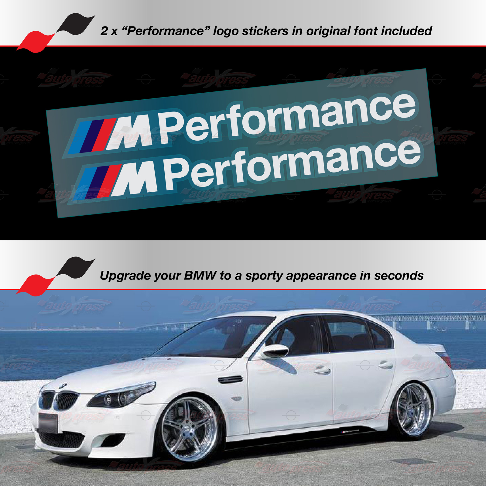 Performance Side Skirt Decal Race Stripe Vinyl Stickers for BMW E60 E61 ...
