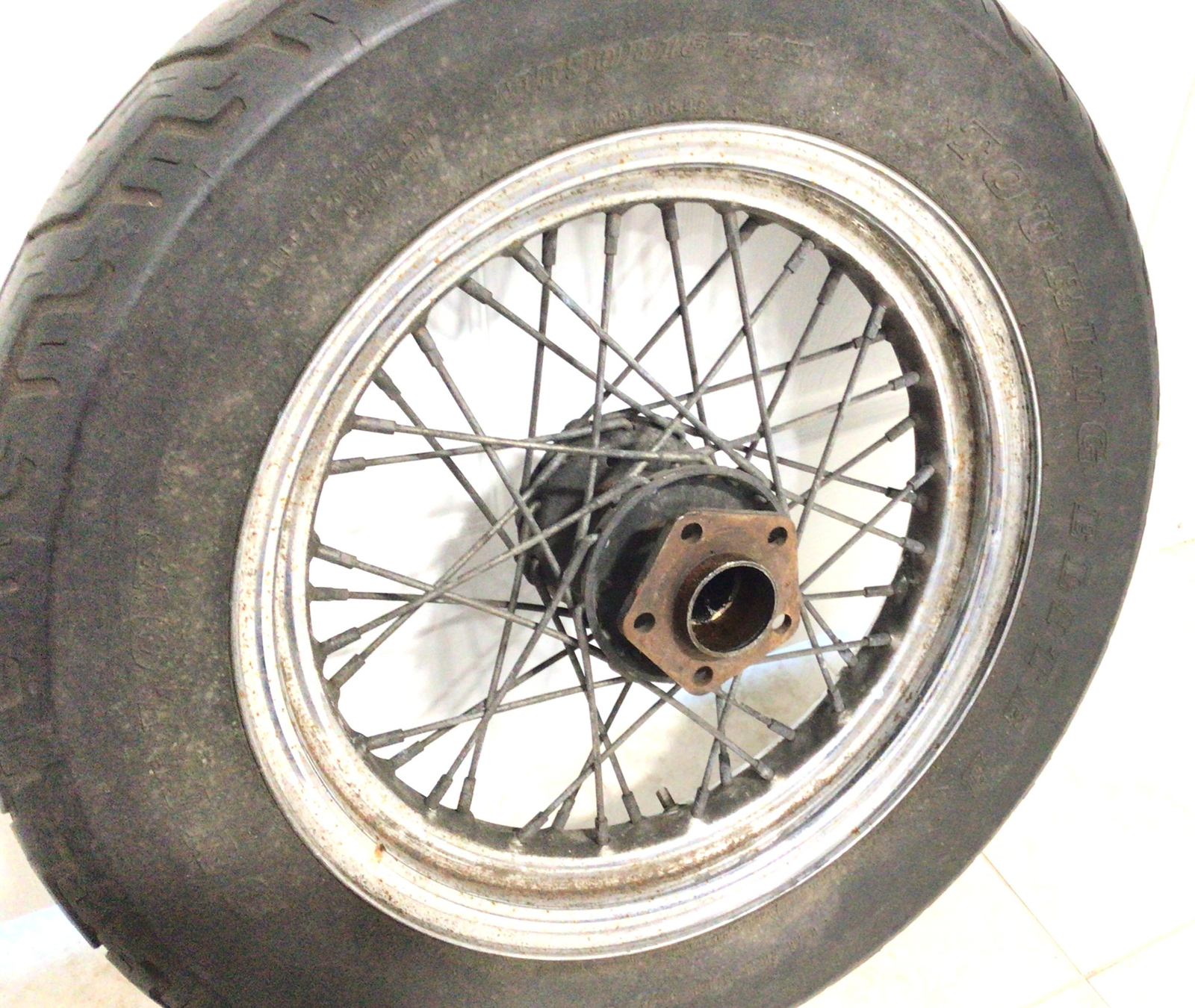 Harley Davidson Softail Heritage Classic Chrome Laced Rear Wheel Rim 16 ...