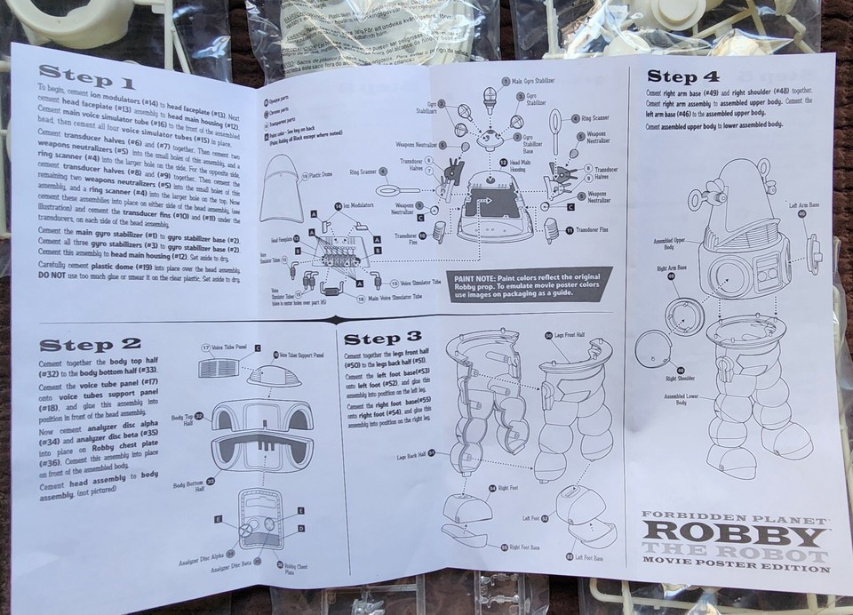 FORBIDDEN PLANET Robby The Robot Plastic Model Kit - Movie Poster ...