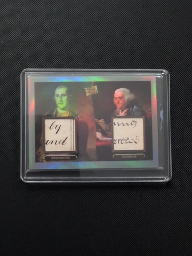 2023 Pieces Of The Past GEORGE WASHINGTON BEN FRANKLIN Handwritten ...