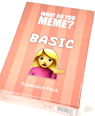 What Do You Meme? BASIC Expansion Pack 50 Caption Cards, 15 Photo Cards WDYM? | eBay
