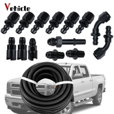 3/8 Complete LS Conversion Fuel Injection Line Fitting Adapter Kit EFI ...