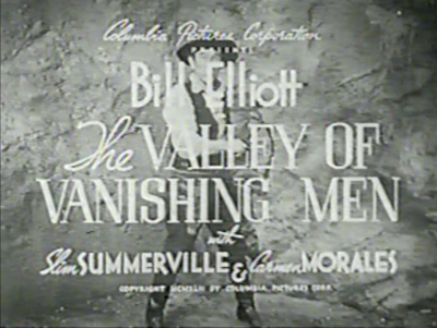 THE VALLEY of VANISHING MEN (1942) Classic Cliffhanger Serial on 2 discs | eBay