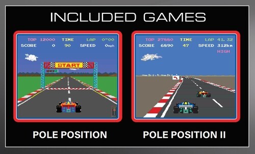 MyArcade DGUNL-7022 Racing Player Pole Position Portable Retro Arcade ...