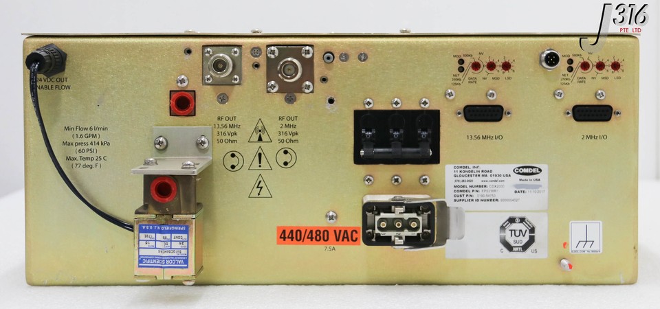 34465 COMDEL 13.56/2MHZ DUAL RF GEN, CDX-2000, P/N: FP5336R1 CDX2000 | eBay