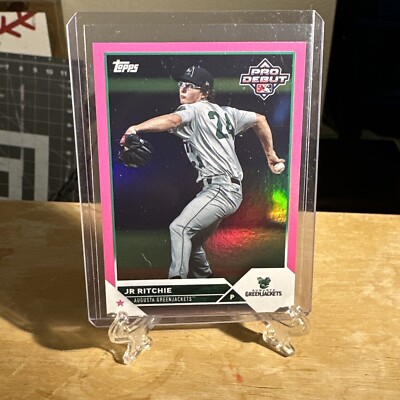JR Ritchie 2023 TOPPS PRO DEBUT ROOKIE PINK PARALLEL /199 GREENJACKETS ...