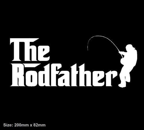 The Rodfather Sticker Decal Vinyl Godfather Fishing Boat Fish Shimano ...