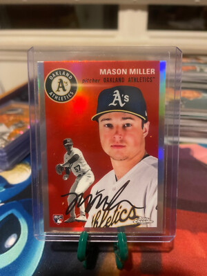 2023 Topps Chrome Platinum Mason Miller Refractor SP Rookie ATHLETICS ...