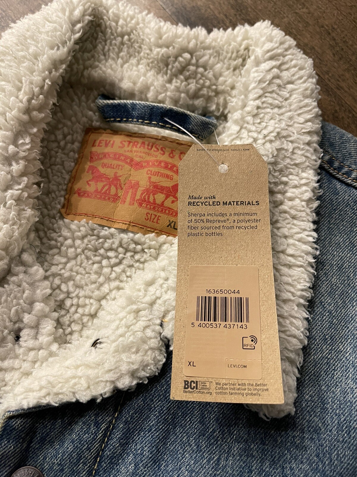 Levi%27s+Sherpa+Trucker+Men%27s+Jacket%2C+Mays+-+Size+XL for sale ...