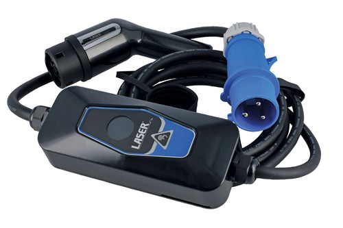 Laser EV Ladekabel 32A Einphasen T2 CEE Stecker 3 Polig Mit Ladegerät ...