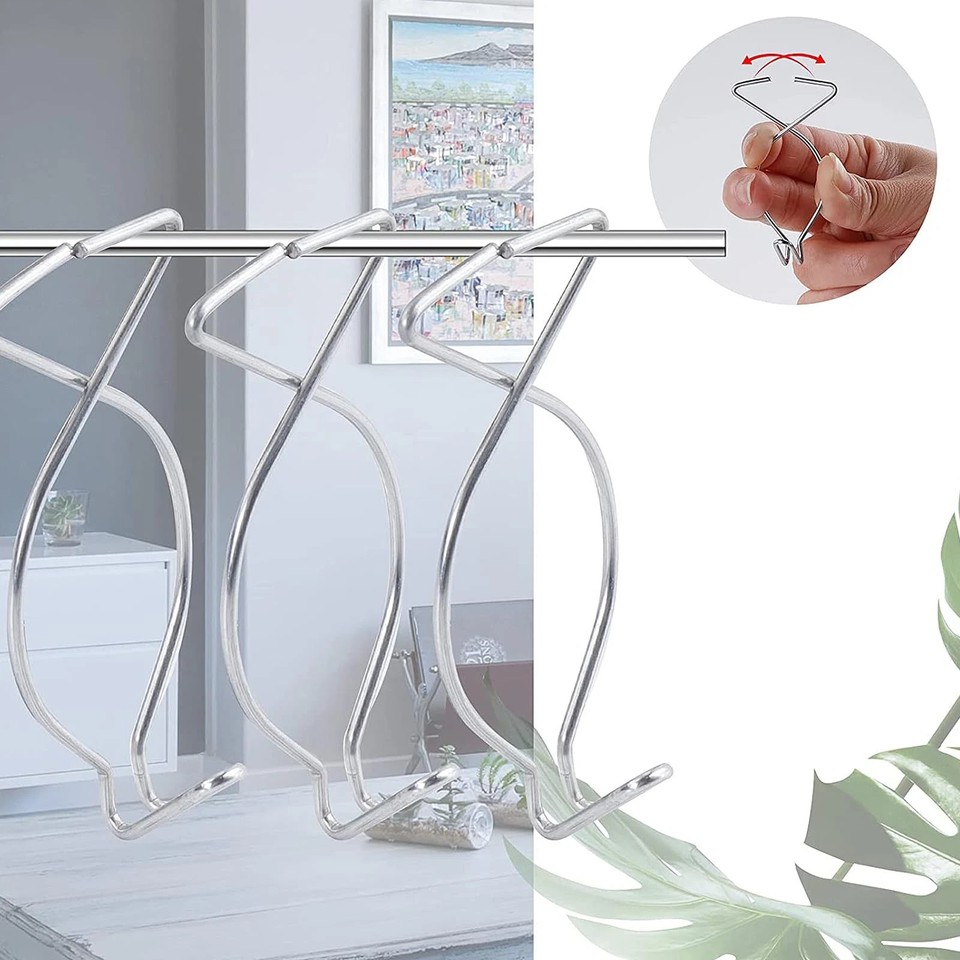 20 Drop Ceiling Hooks for Classrooms Offices, Black Heavy Duty Metal T ...