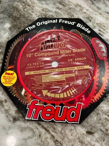 Freud 10" Compound Miter Blade 60 Teeth 5/8" Arbor LU91R010 New | eBay
