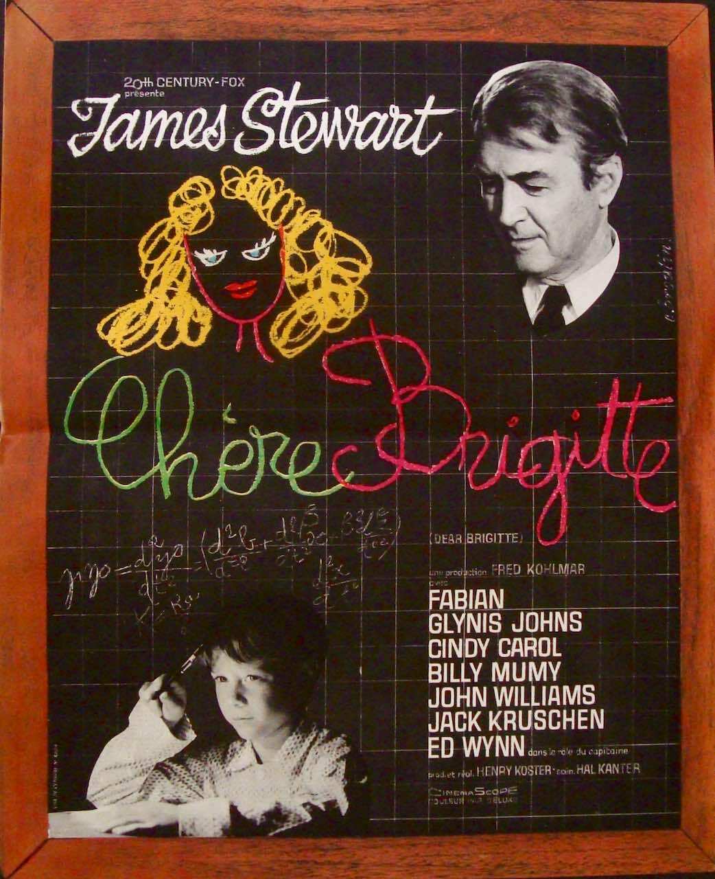 DEAR BRIGITTE French Petite movie poster JAMES STEWART BRIGITTE BARDOT ...