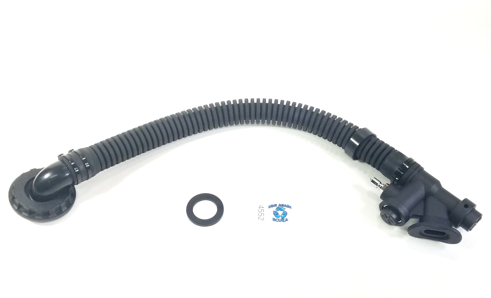 BC Power Inflator, Elbow Corrugated Hose Scuba Dive for Dive Rite OMS ...