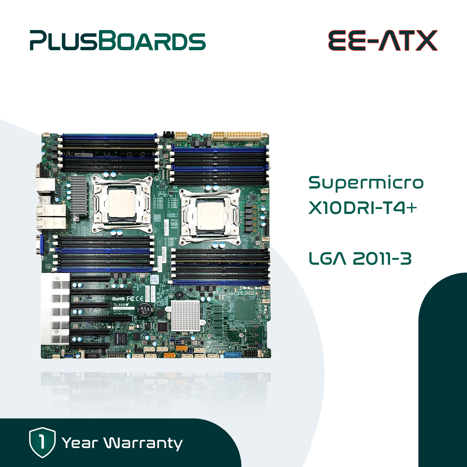 Supermicro X10DRI-T4+ LGA 2011-3 EE-ATX E5-26xx v4/v3 Xeon Motherboard ...