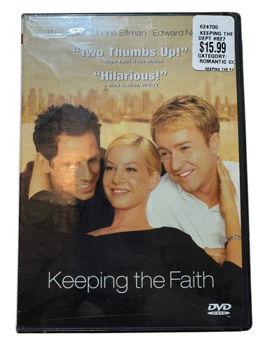Keeping the Faith DVD Jenna Elfman Ben Stiller Edward Norton New ...