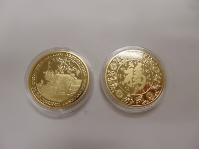 CHALLENGE COIN GOLD COLORED JAPANESE RAM | eBay