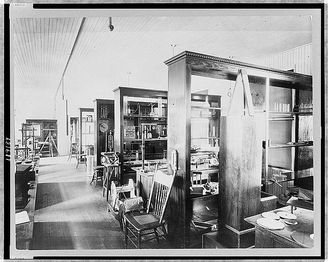 Interior of Laboratory,Scientific Equipment,Shevles,1900-1930,Science ...