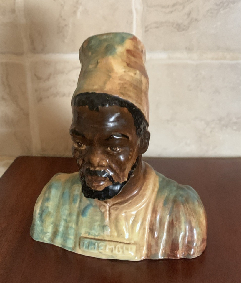 Vintage Bust " Themou " South African Pottery Lucia Ware Hand painted 6 ...
