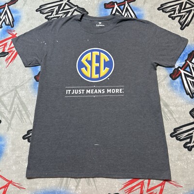 SEC It Just Means More Men's L T-Shirt Southeastern Conference | eBay