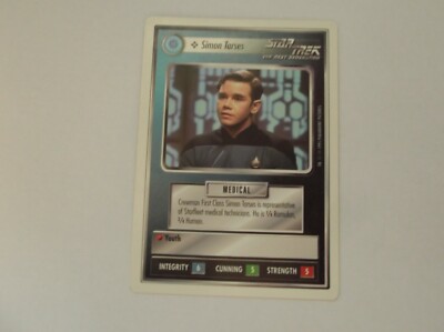 Decipher Star Trek: TNG - CCG 1995 "SIMON TARSES" #Common Trading Card ...
