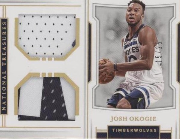 2018-19 Panini National Treasures - Rookie Dual Materials Prime #RD-JOK ...
