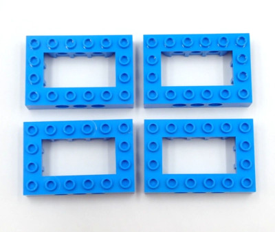 Lego Lot of 4 Technic Brick Open Center 4x6 Dark Azure Frame 32531 | eBay