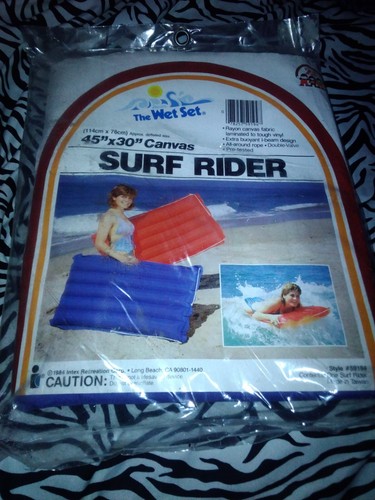Vintage 1984 Intex The Wet Set Canvas Surf Rider Inflatable Raft 59194 ...