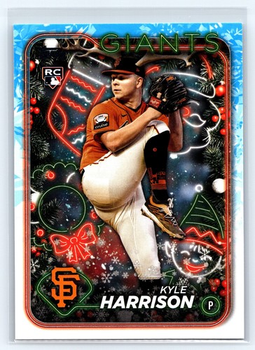 2024 Topps Holiday Mega Kyle Harrison SP Variation #H175 RC Rookie SF ...