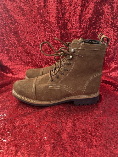 Frye Russell boots FR41606 –Tan Leather Boots Men’s 10.5 Lice Up ...