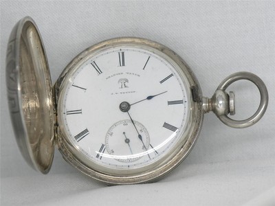 RARE 1866 AMERICAN WALTHAM GRANGER / TUCKER COIN SILVER POCKET WATCH ...