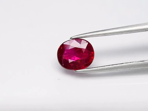 💎 GLC CERTIFIED 1.02ct Oval Natural Red Ruby - Unheated, Winza Gemstone | eBay